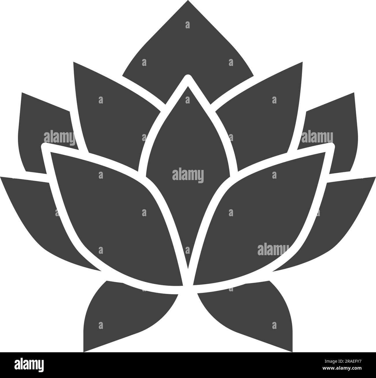 Lotus Flower Icon Image Stock Vector Image & Art - Alamy