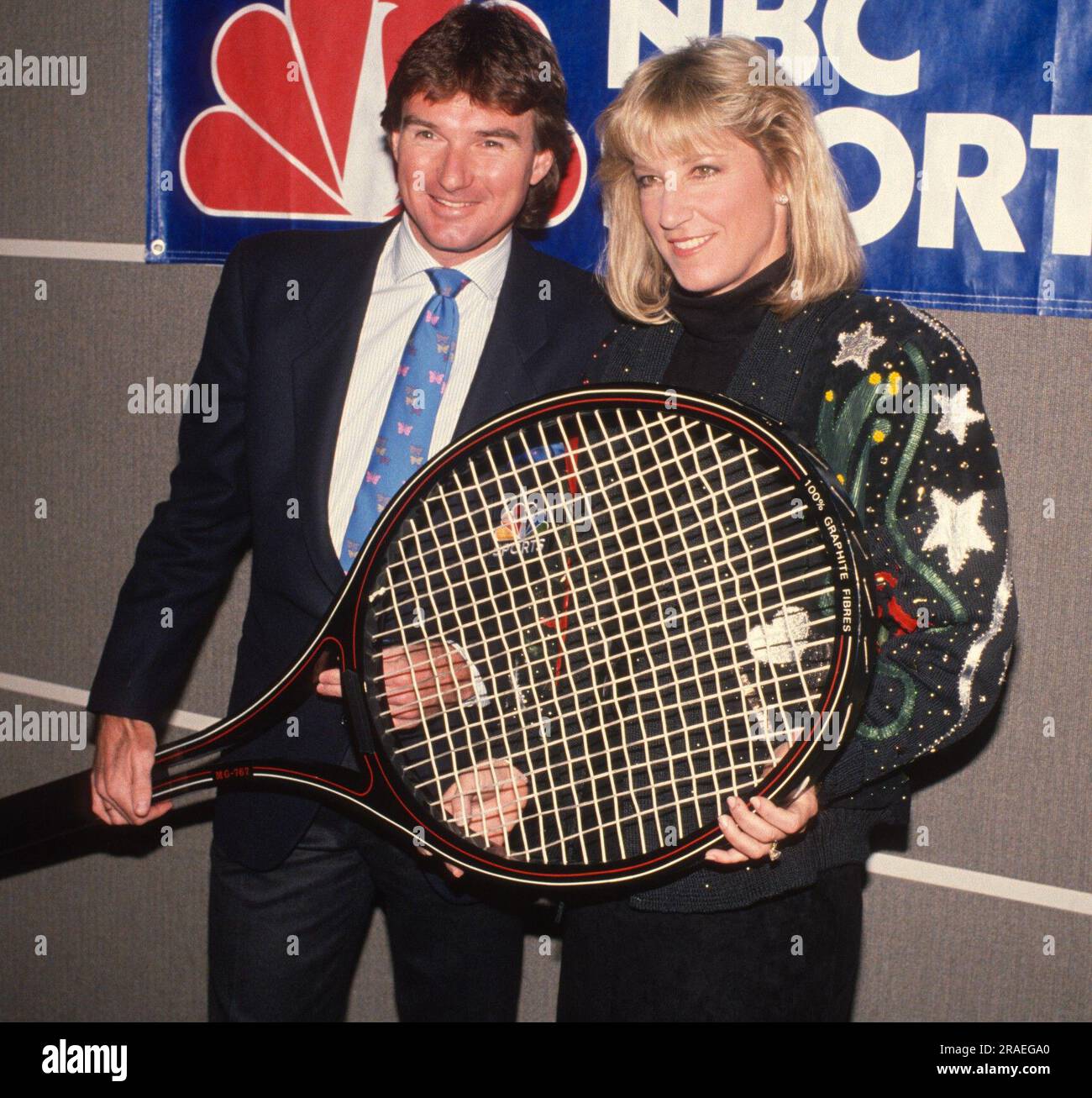 1989 Jimmy Conners Chris Evert John Barrett/PHOTOlink Stock Photo - Alamy
