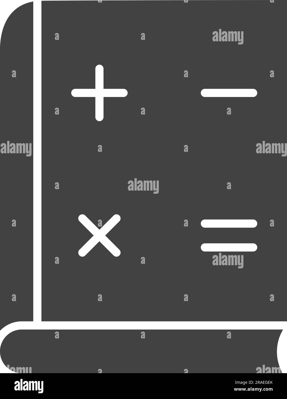 Maths Book Icon Image Stock Vector Image & Art - Alamy