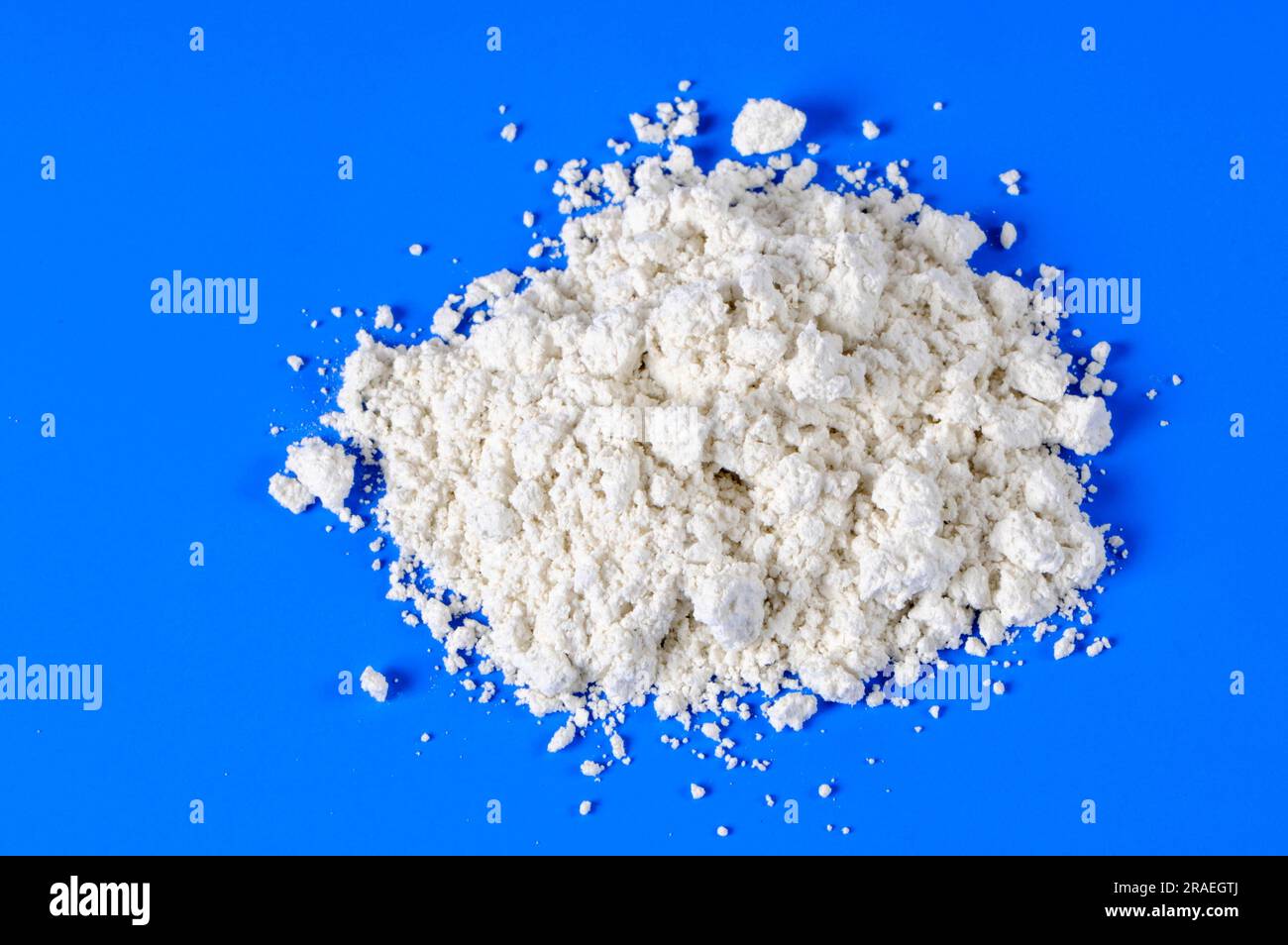 White clay (Bolus alba), clay, healing clay, cut out, object Stock ...
