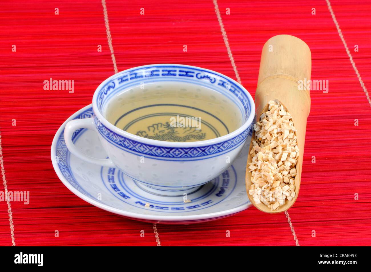 Cup of White Mulberry Root Bark Tea (Mori Cortex), Sang Bai Pi Stock ...