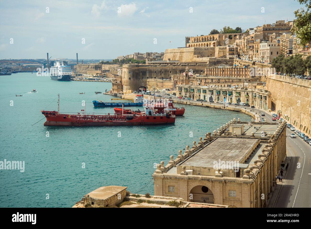 The Grand Harbour of Valletta, Malta, also known as the Port of ...