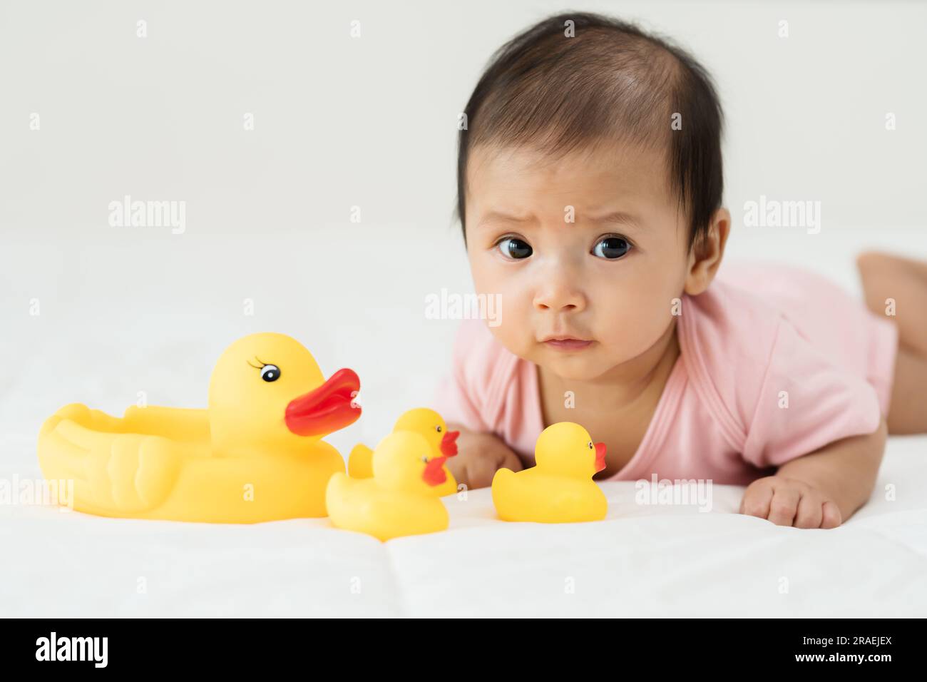 Japanese girl laying on bed hi-res stock photography and images - Alamy