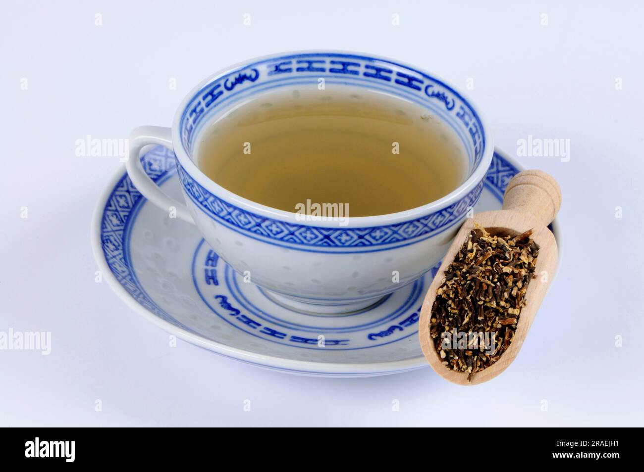 Cup of Chinese Forest Vine Root Tea (Clematidis Radix), Wei Ling Xian ...