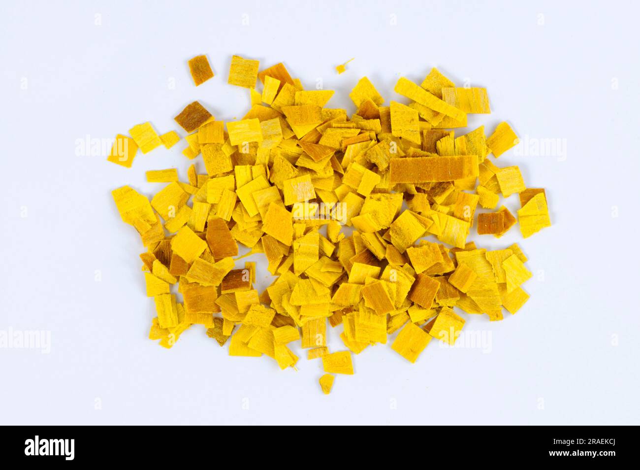 Cork tree bark (Cortex Phellodendri), Huang Bo, Huang Bai, cut out ...