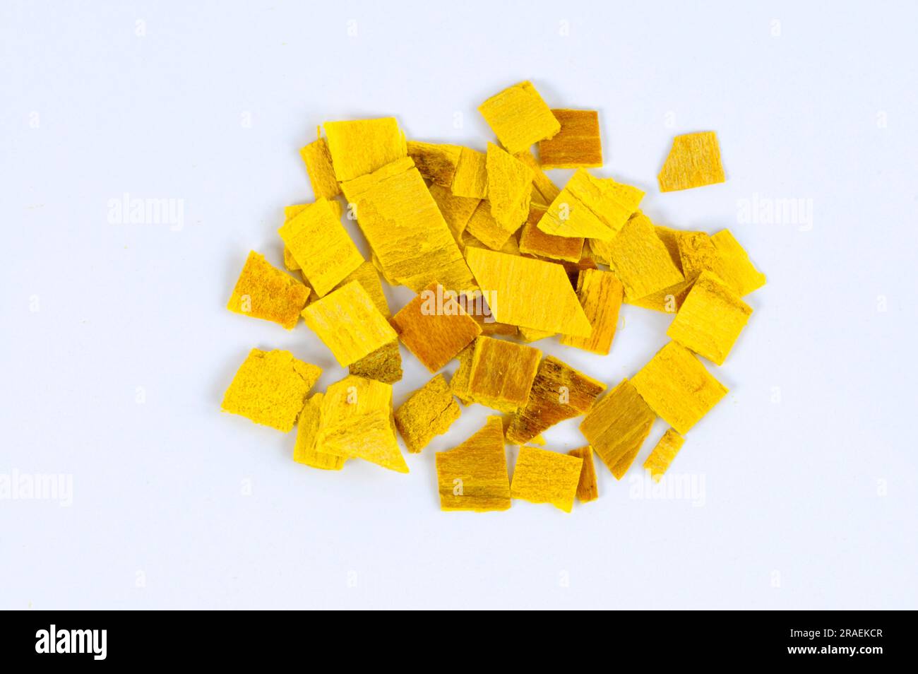 Cork tree bark (Cortex Phellodendri), Huang Bo, Huang Bai, cut out ...