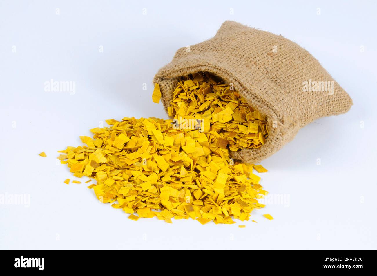 Cork tree bark (Cortex Phellodendri), Huang Bo, Huang Bai, cut out ...