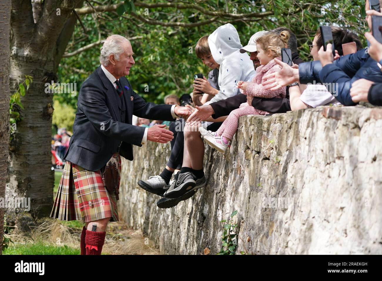 King Charles III meets members of the public during his visit to ...