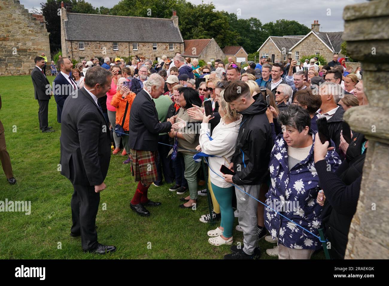 King Charles III meets members of the public during his visit to ...