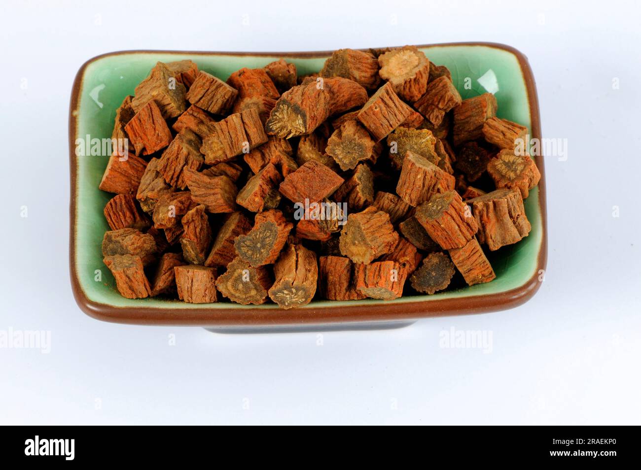 Red-rooted sage root (Salviae miltiorrhizae Radix), Dan Shen, cut out ...