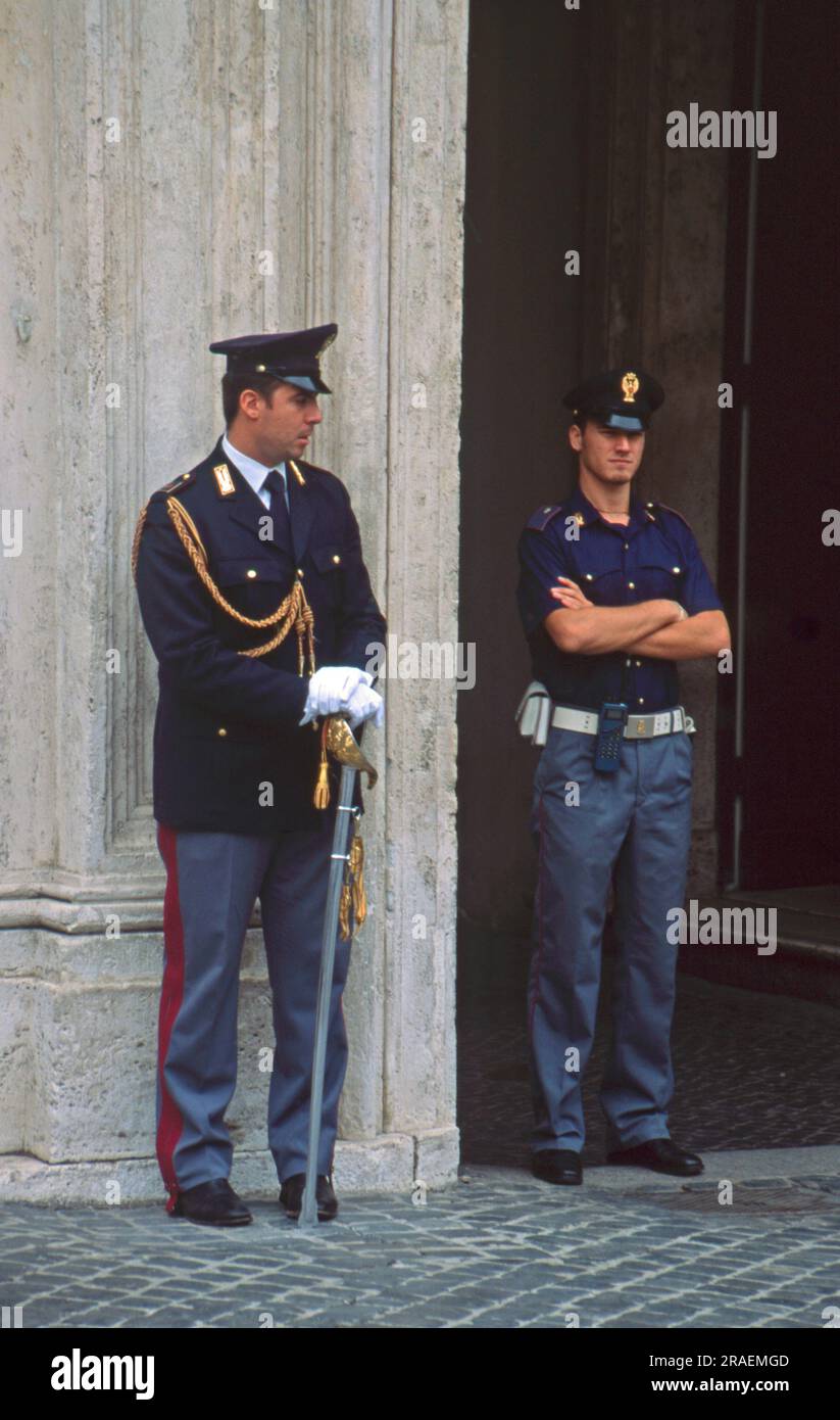 Rome italy police patrolling hi-res stock photography and images - Alamy