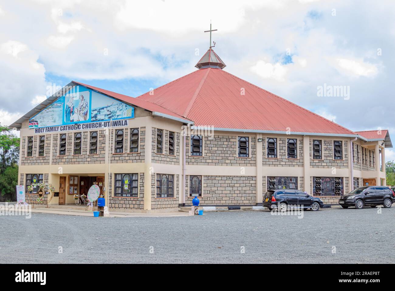 A catholic church in Africa Kenya Stock Photo - Alamy