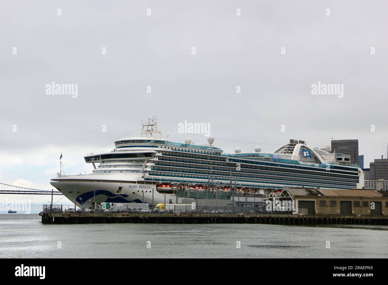 Ruby Princess cruise ship docked San Francisco California USA Stock ...