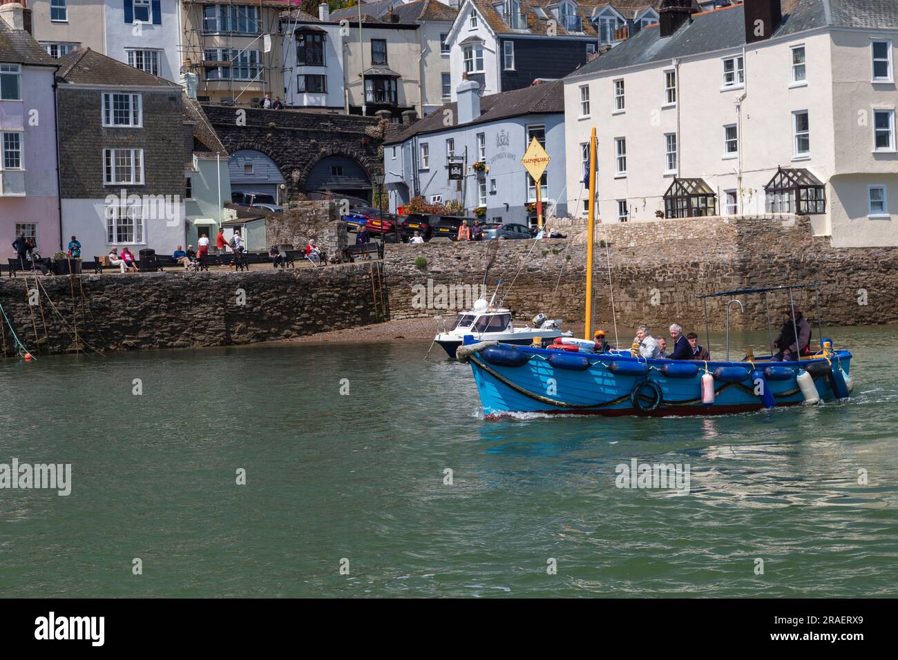 Detailed, Colourful Riverside View of Dartmouth with Bayard's Cove ...