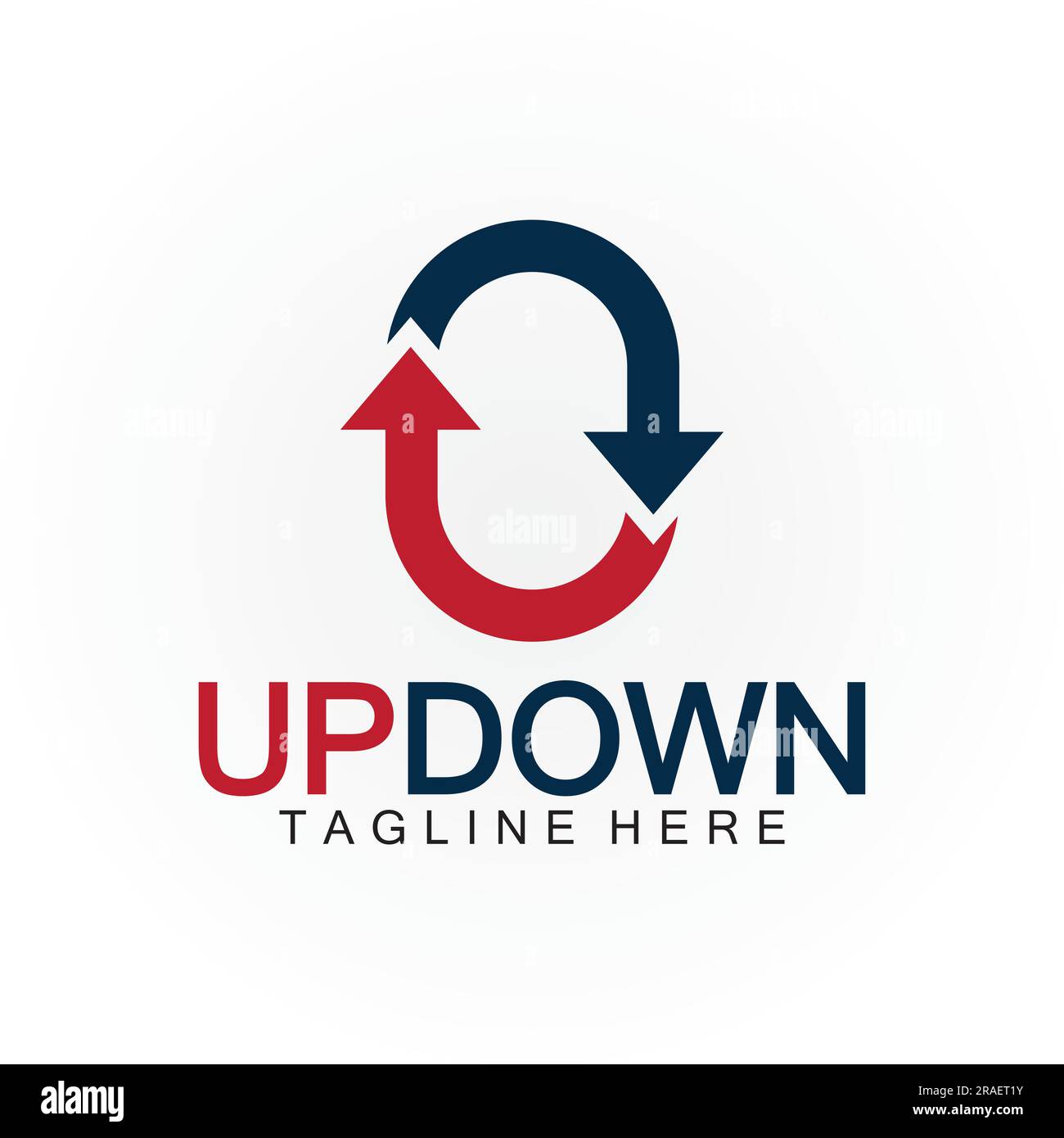 Arrows up down logo icon design template Stock Vector Image & Art - Alamy