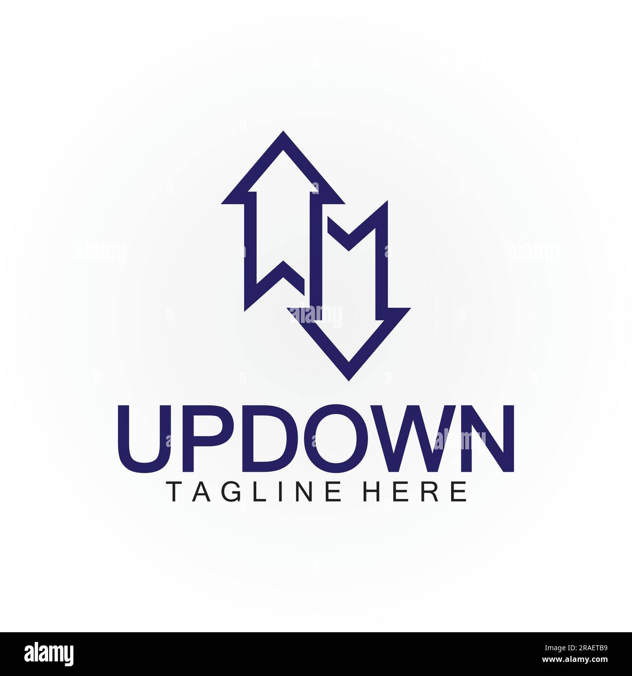 Arrows up down logo icon design template Stock Vector Image & Art - Alamy
