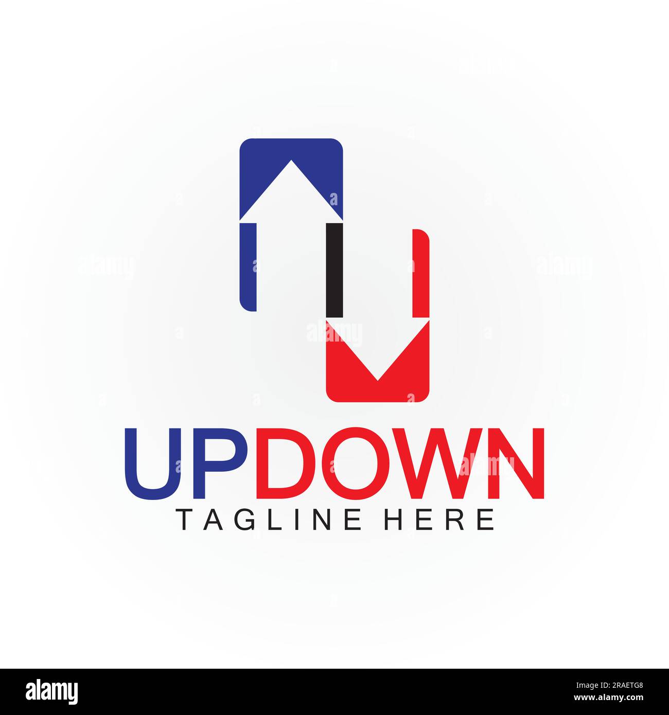 Arrows up down logo icon design template Stock Vector Image & Art - Alamy