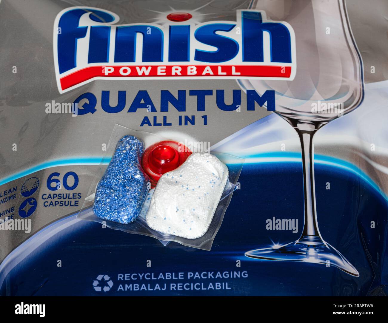 Dishwasher detergent capsules automatic hi-res stock photography and ...