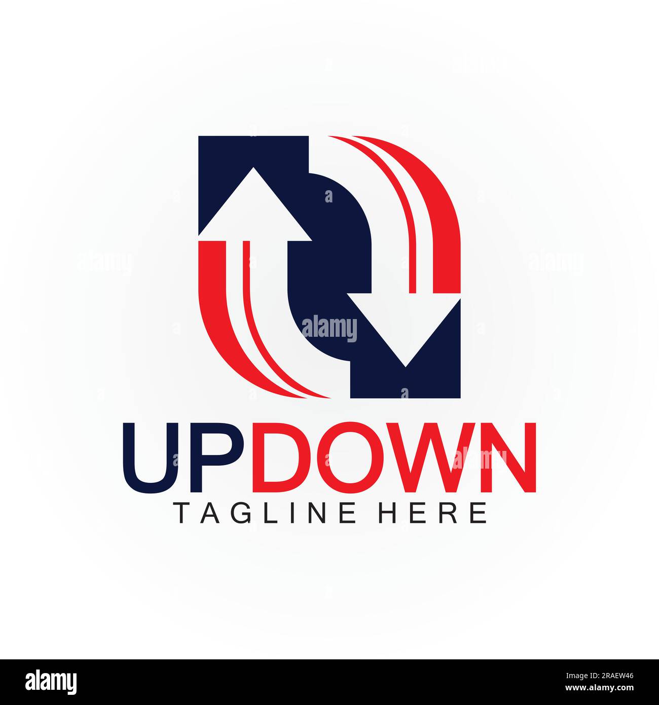 Arrows up down logo icon design template Stock Vector Image & Art - Alamy