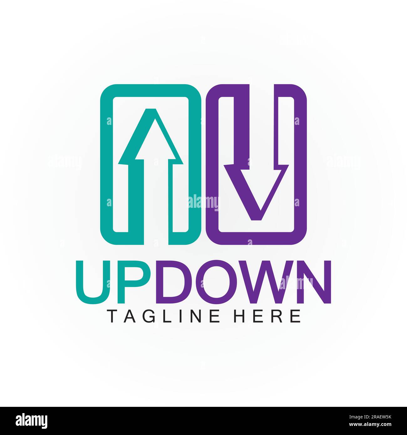 Arrows up down logo icon design template Stock Vector Image & Art - Alamy