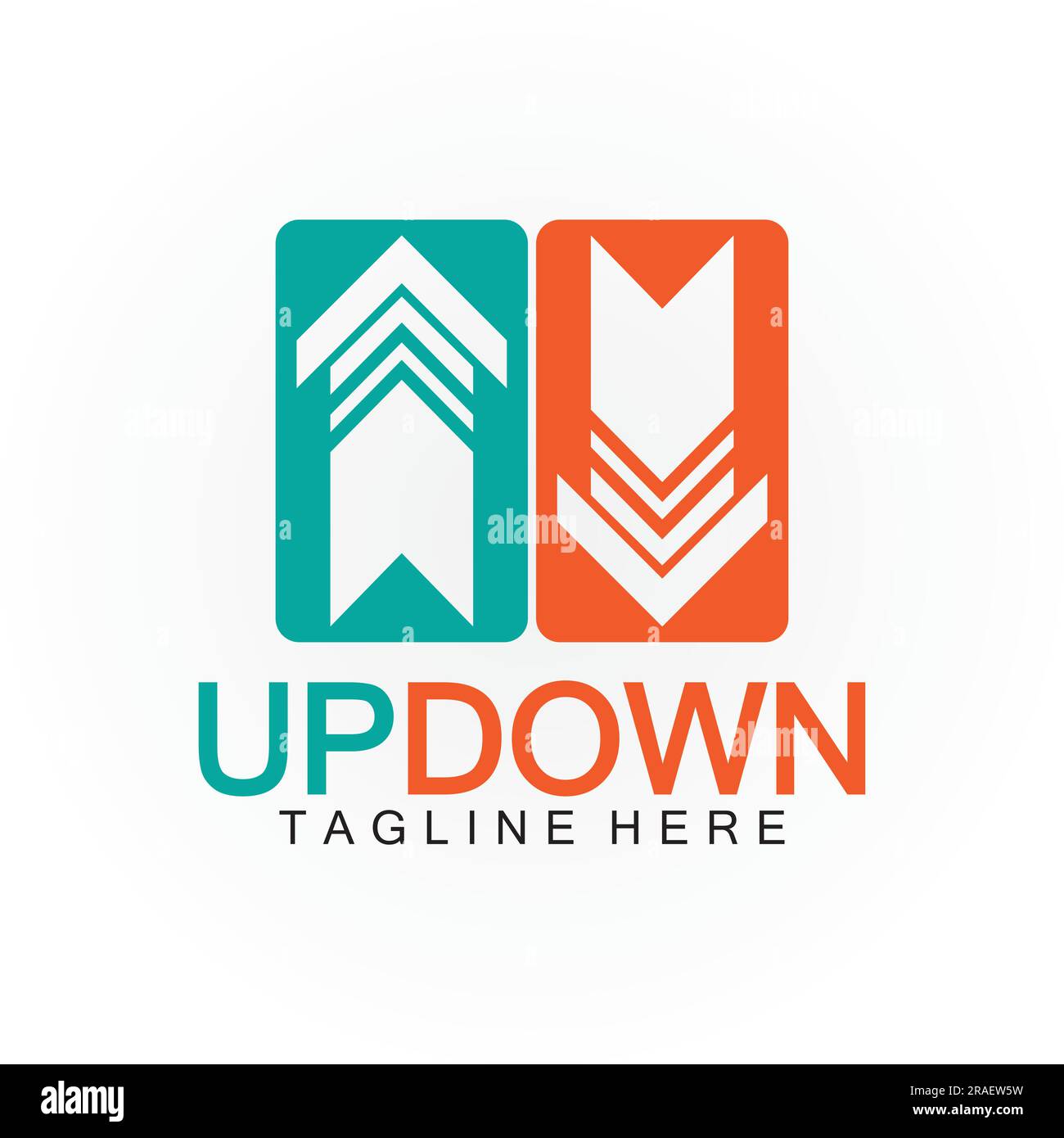 Arrows up down logo icon design template Stock Vector Image & Art - Alamy