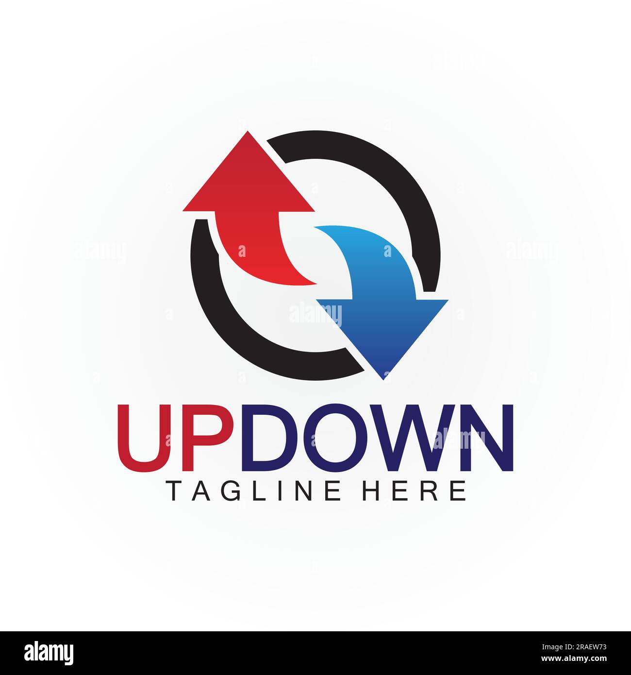 Arrows up down logo icon design template Stock Vector Image & Art - Alamy