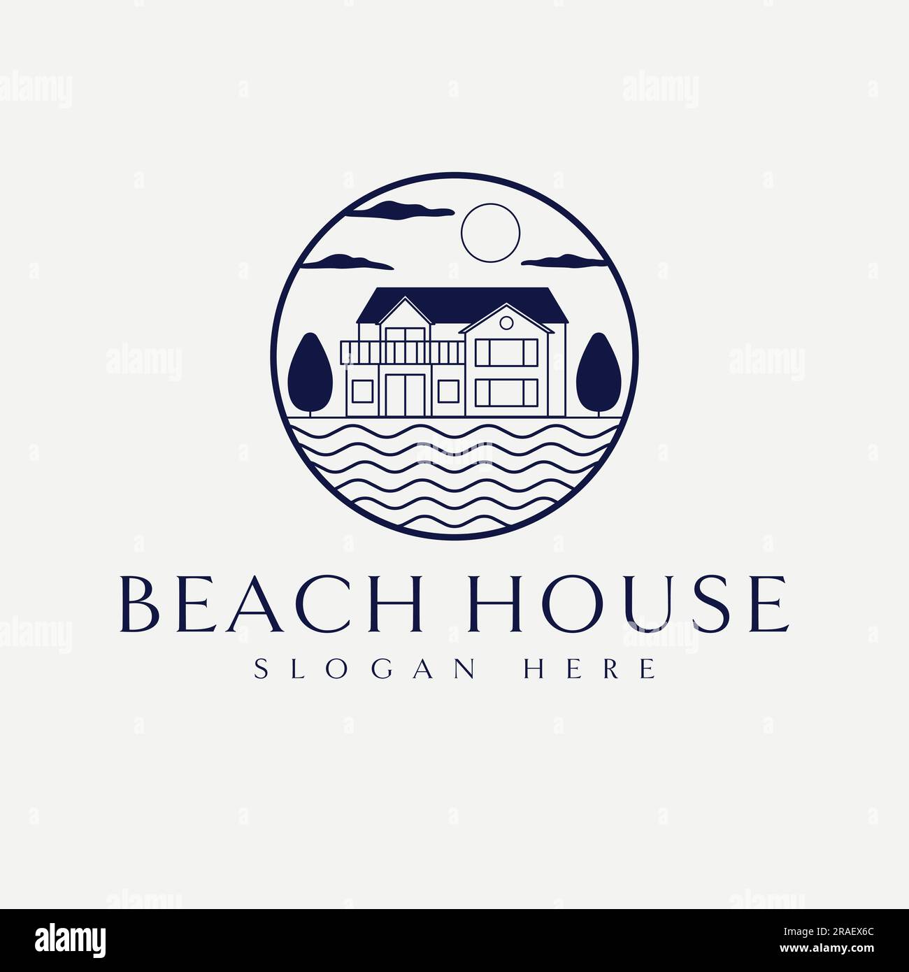 Beach House Logo Beach House Logo Vector Images | Depositphotos