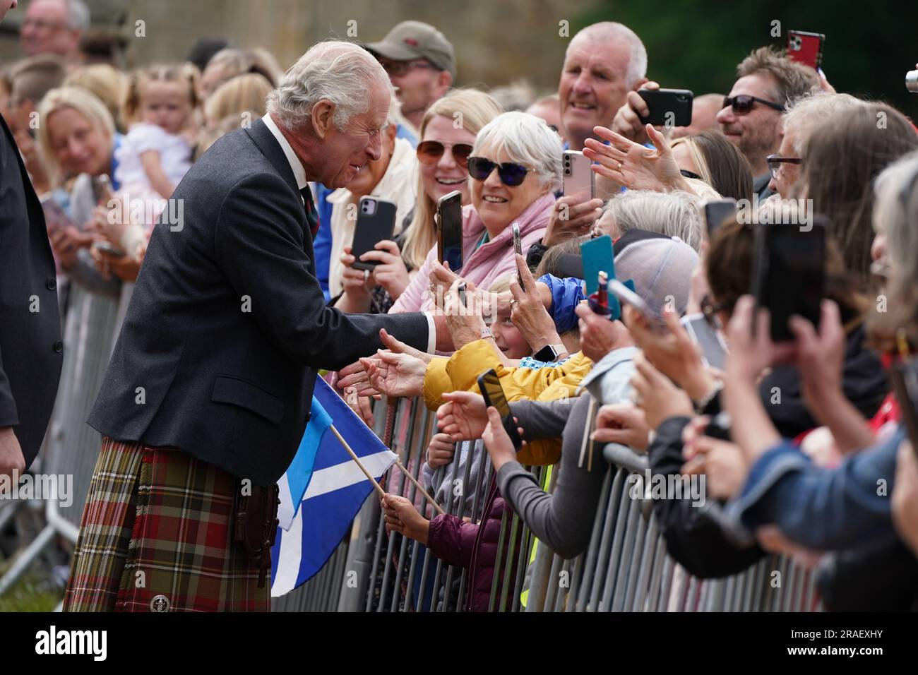 King Charles III meets members of the public during his visit to ...