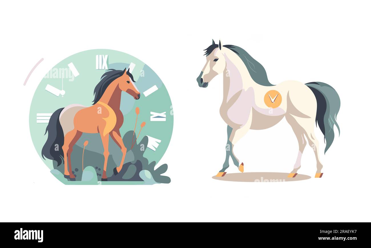 Gray vector flat cartoon Cut Out Stock Images & Pictures - Alamy