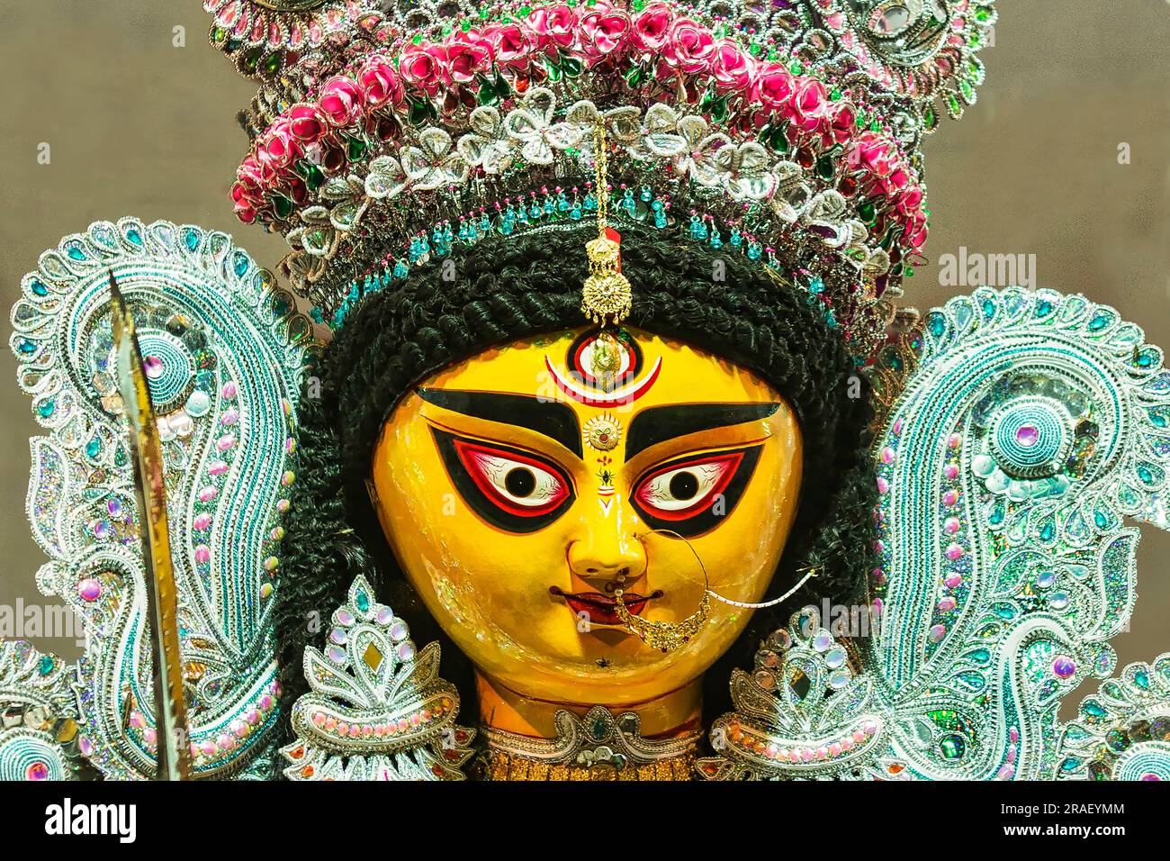 Group people durga puja festival hi-res stock photography and images ...