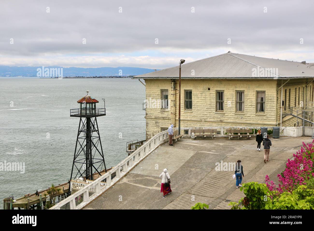 Watchtower and guardhouse Alcatraz Federal Penitentiary Alcatraz Island ...