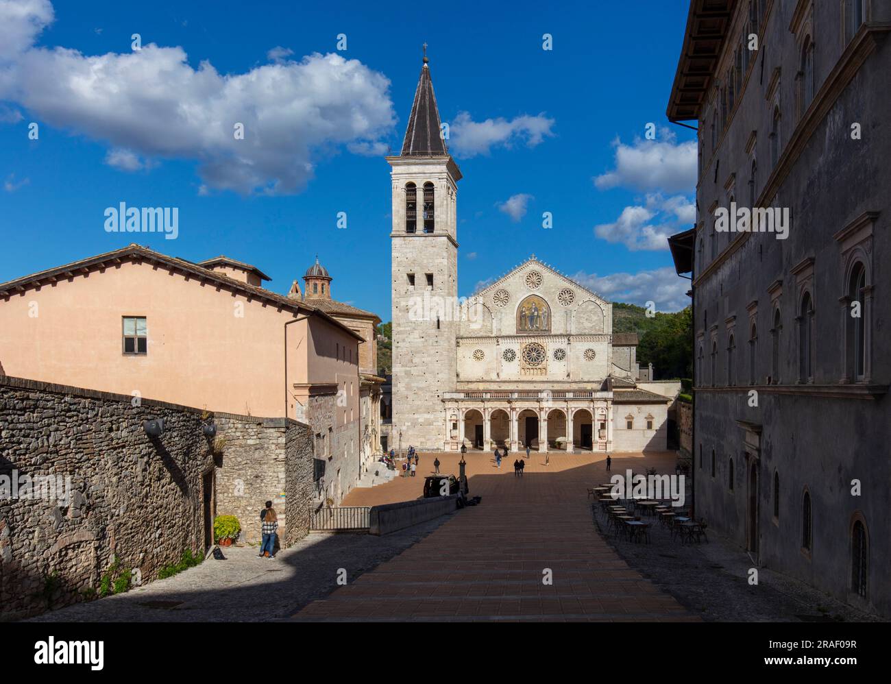 Cathedral of Santa Maria Assunta, Spoleto, Umbria, Italy Stock Photo ...