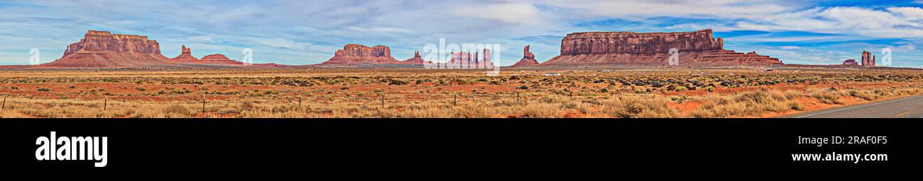 Panoramic picture of Monument Valley Stock Photo - Alamy