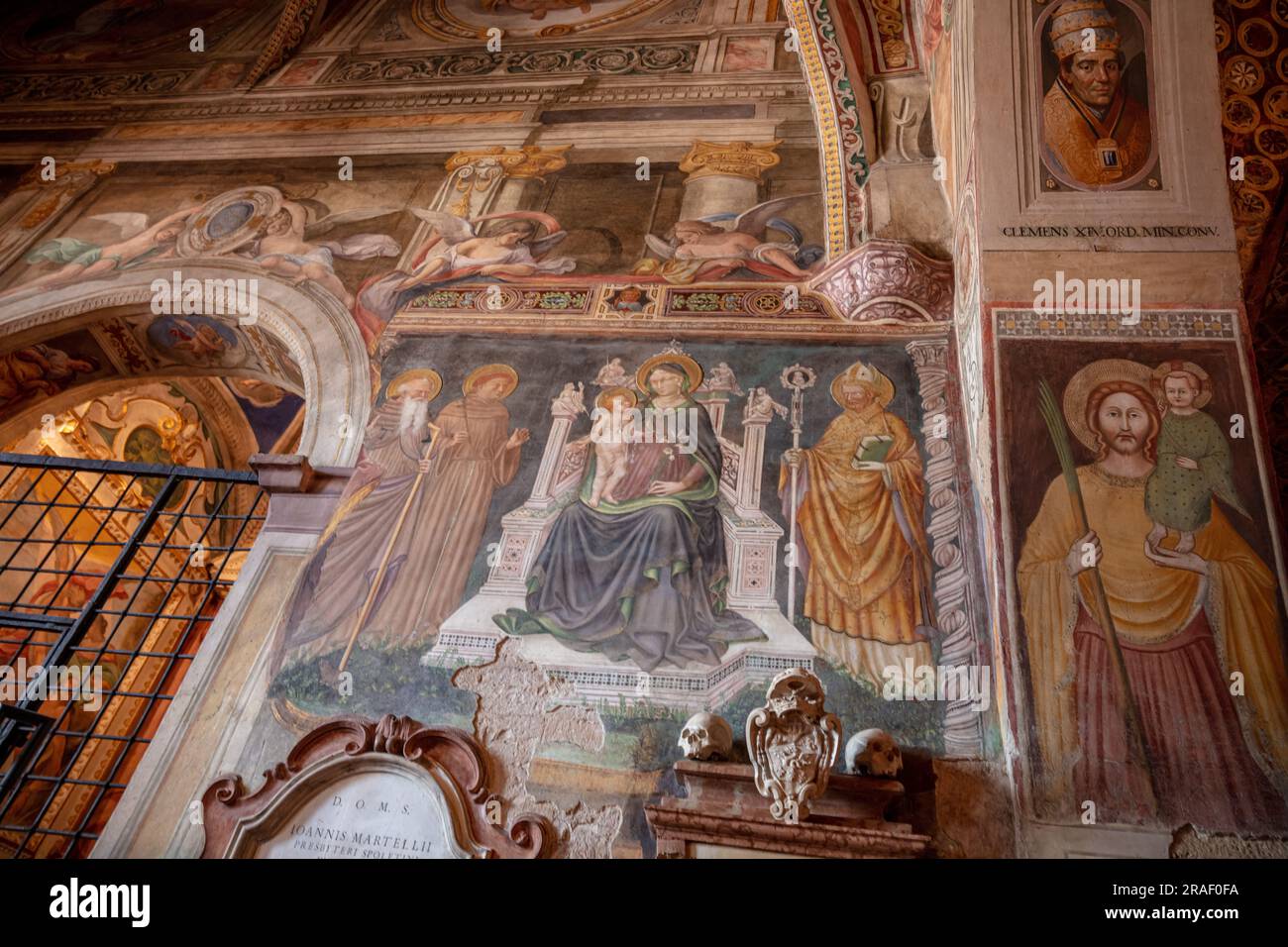Fresco in Basilica Sint Franciscus in Assisi Stock Photo - Alamy