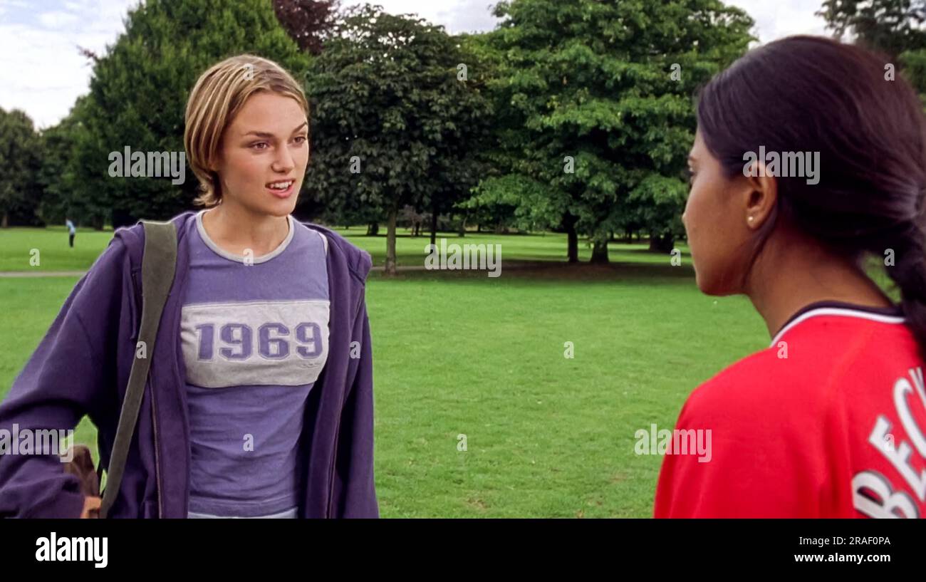 UK. Keira Knightley and Parminder Nagra in a scene from the (C)Helkon SK/Searchlight Pictures ...