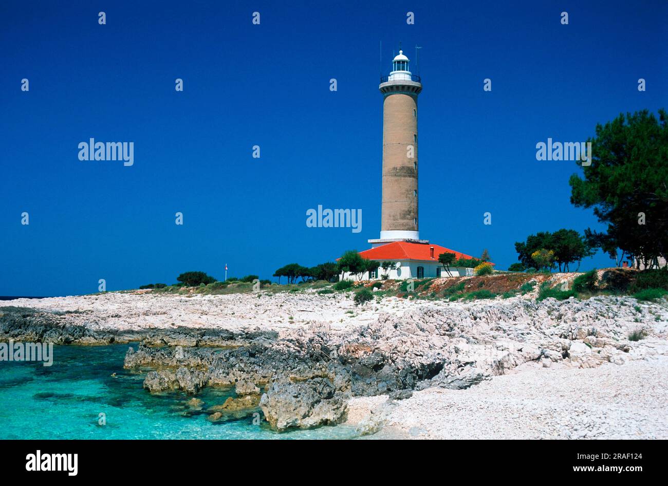 Lighthouse, Veli Rat, Dugi Otok Island, Dalmatia, Croatia Stock Photo ...