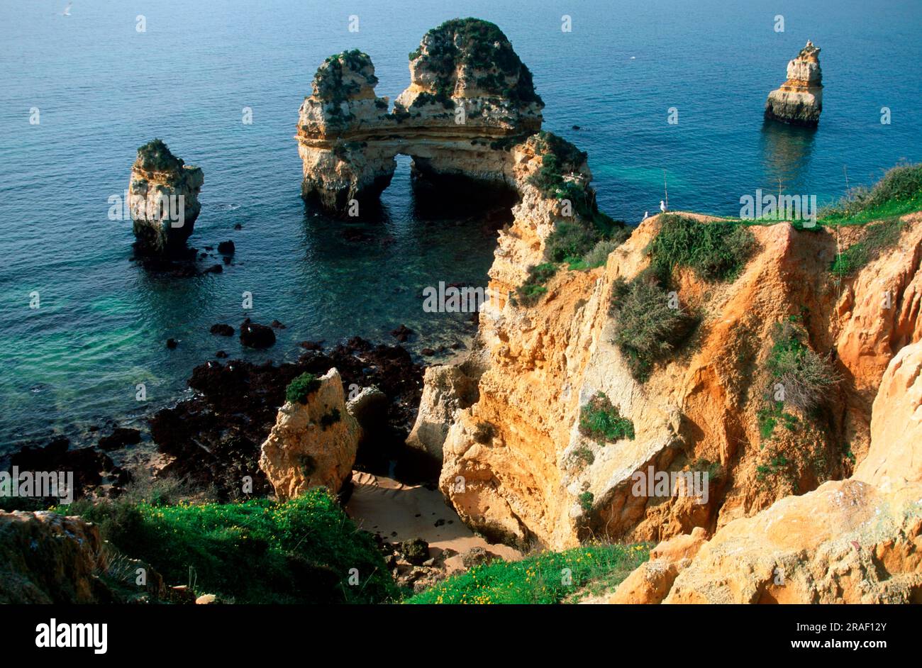 Ponta da Piedade, Lagos Bay, Algarve, Portugal, Atlantic Ocean Stock ...