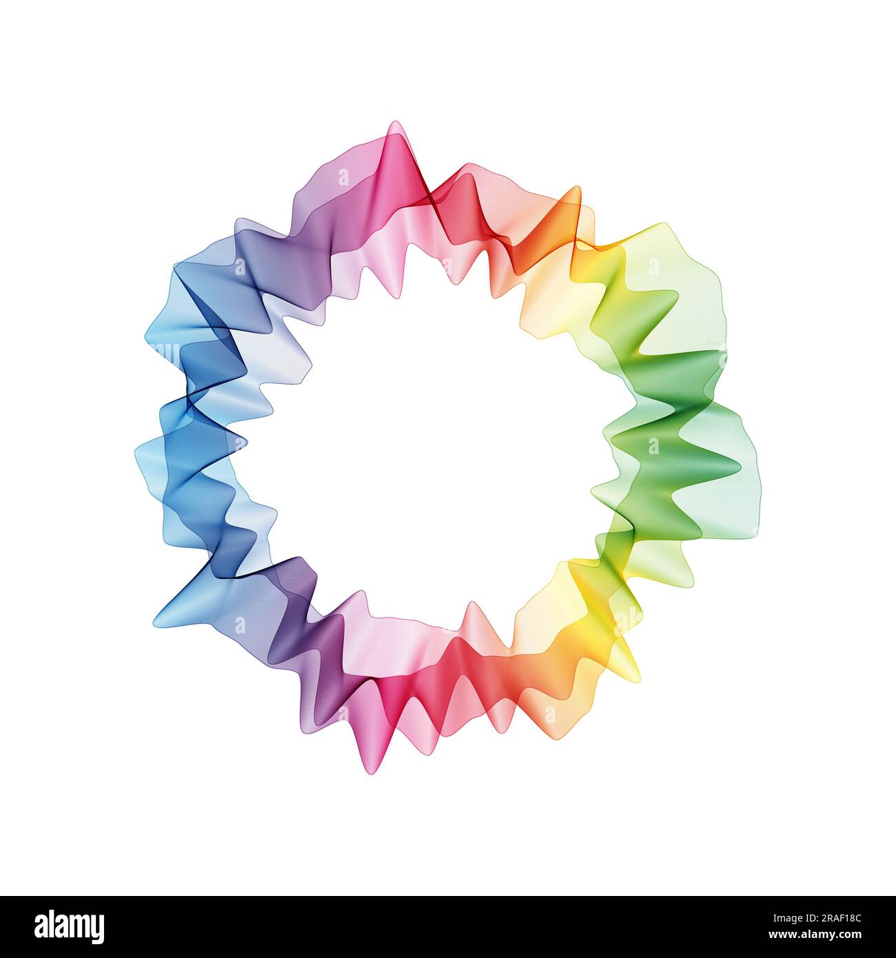 Abstract vector wave pattern. Color round wave. Presentation template ...