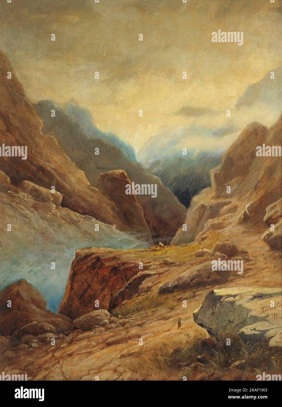 Darial Gorge 1891 by Ivan Aivazovsky Stock Photo - Alamy
