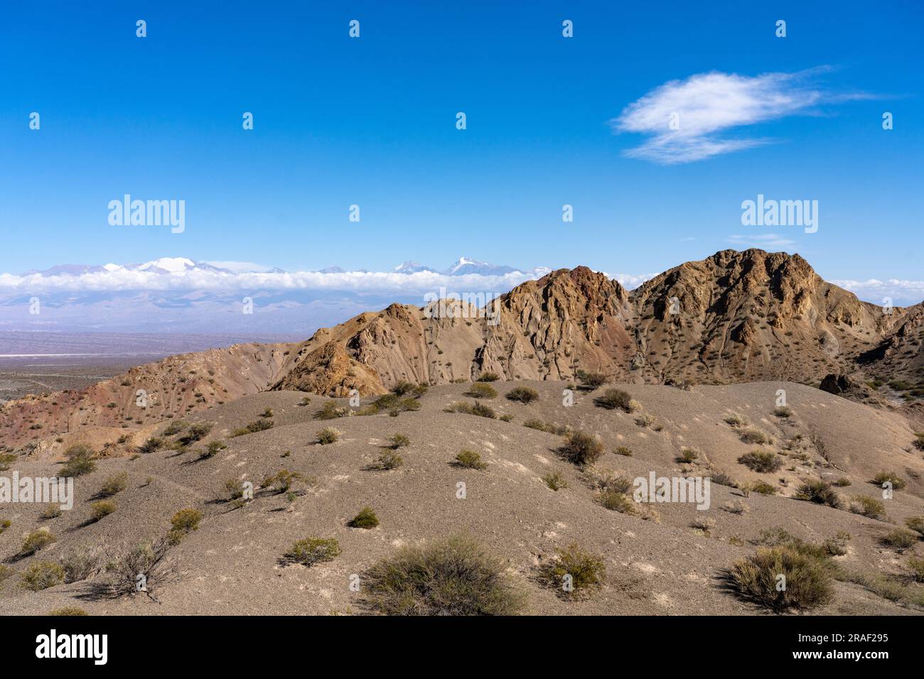 The Cordillera de Ansilta viewed from the overlook in El Leoncito ...