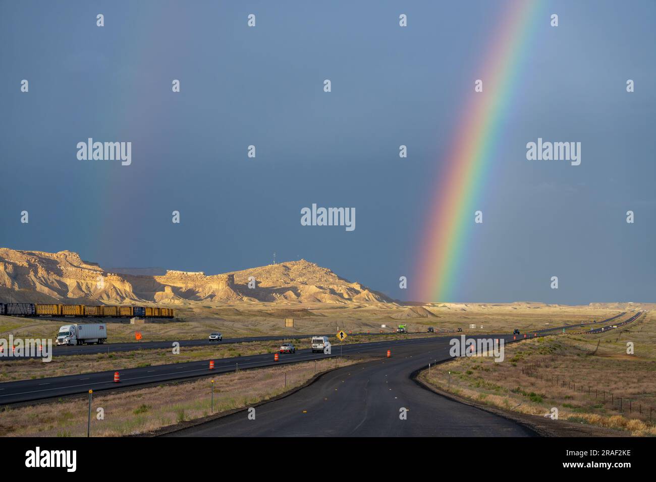 Centerbeam rail cars hi-res stock photography and images - Alamy