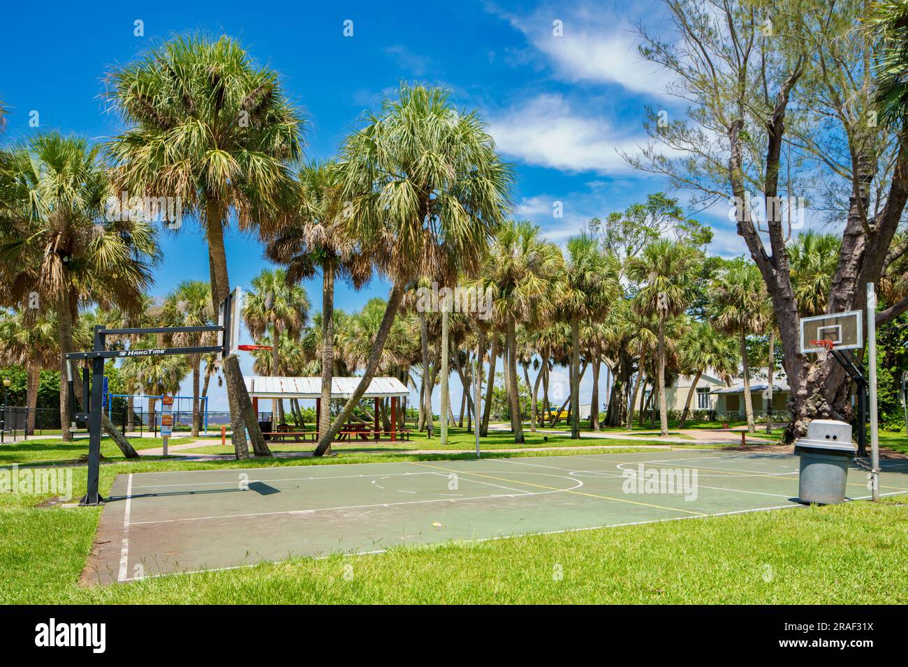 Basketball court at Flagler Park Stuart Florida Stock Photo - Alamy