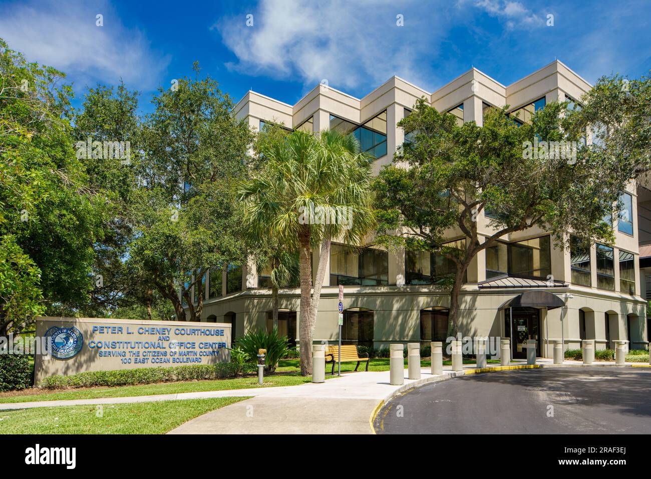 Stuart, FL, USA - July 1, 2023: Photo of the Peter Cheney Courthouse ...