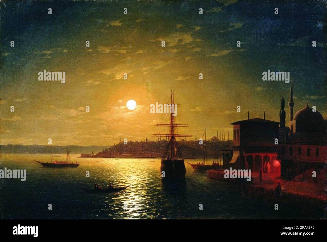The Bay Golden Horn 1845 by Ivan Aivazovsky Stock Photo - Alamy