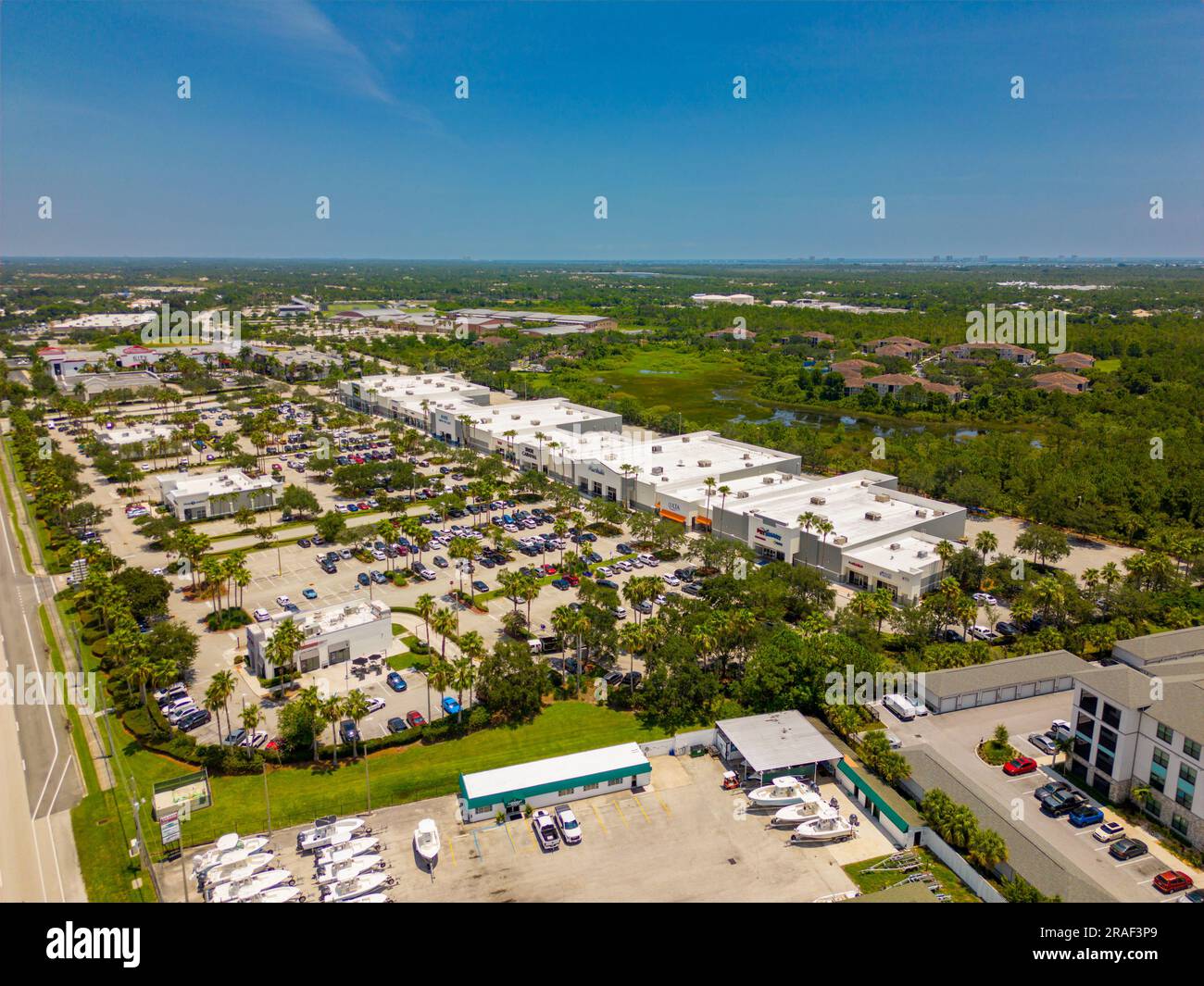 Stuart, FL, USA - July 1, 2023: Aerial photo Pineapple Commons RK ... Stuart, FL, USA - July 1, 2023: Aerial photo Pineapple Commons RK ...