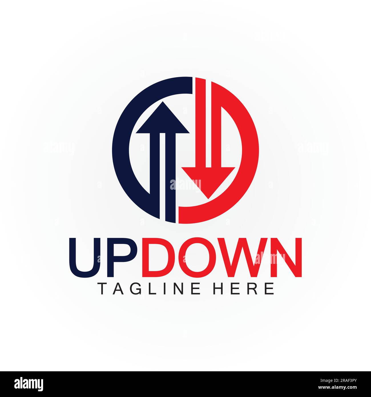 Arrows up down logo icon design template Stock Vector Image & Art - Alamy