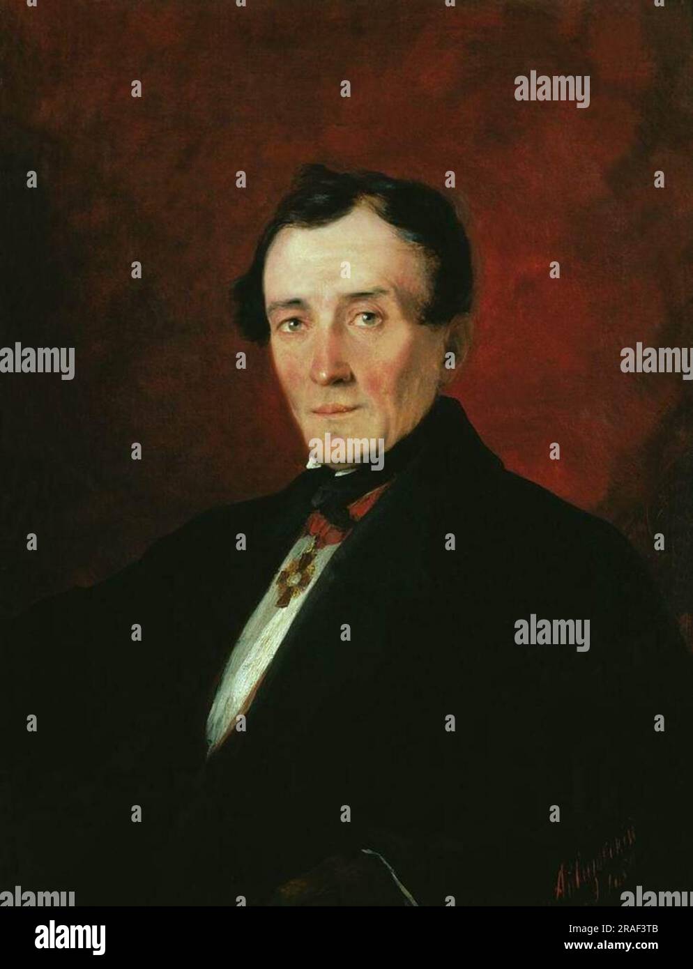 Portrait of a Man 1850 by Ivan Aivazovsky Stock Photo - Alamy