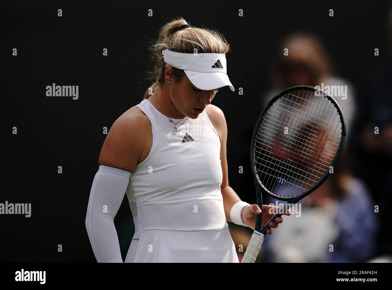 Caty Mcnally reacts during her match against Jodie Burrage (not ...