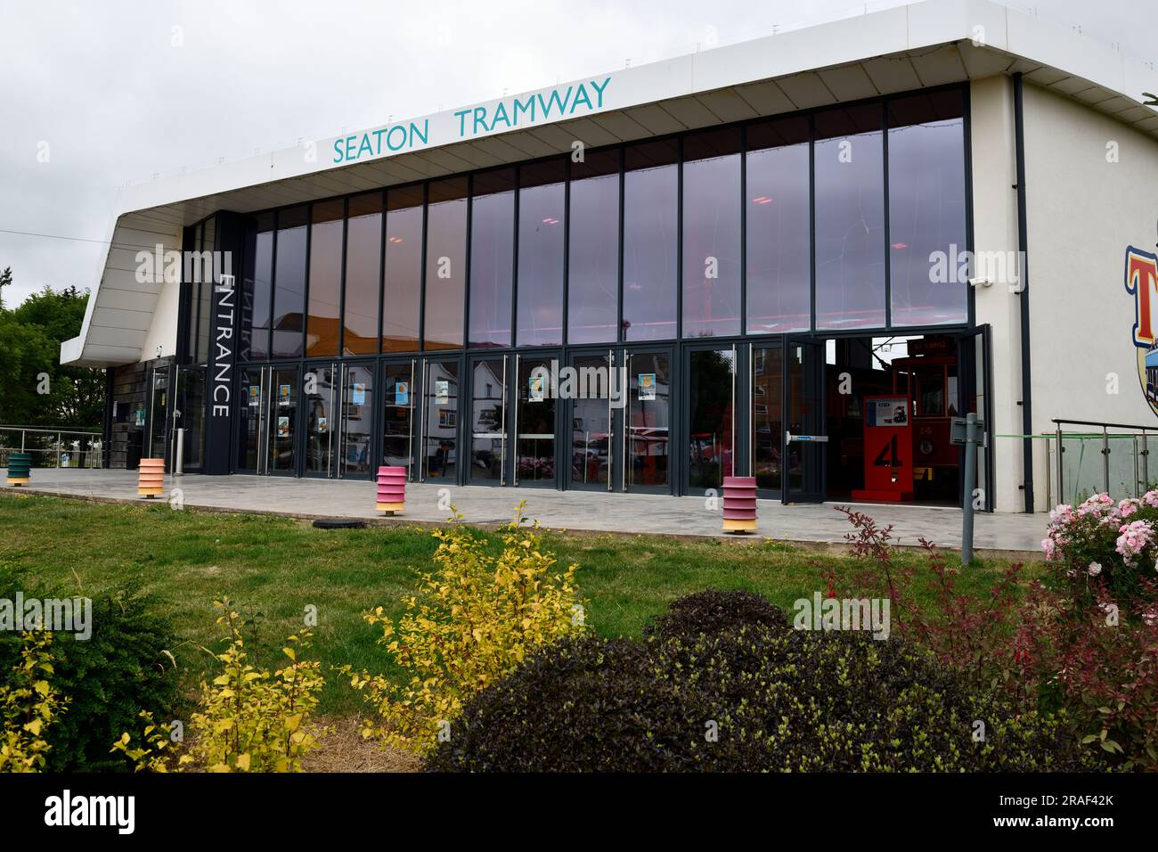 Seaton Tramway Station Harbour Road Seaton East Devon England uk Stock ...