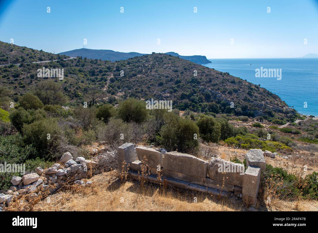 Knidos ancient city and sea view,Datca,Mugla Stock Photo - Alamy